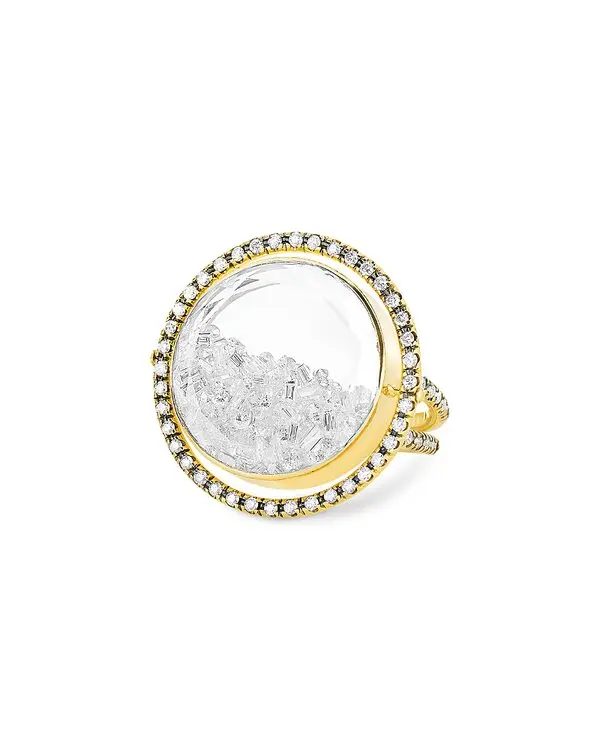 Moritz Glik 18k Yellow Diamond Shaker Ring - Gold