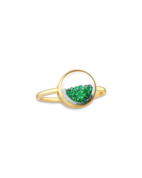 Moritz Glik 18k Yellow Emerald Ring - Gold