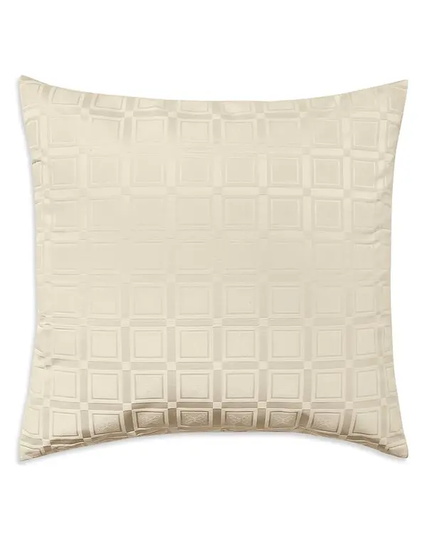 PRATESI Imperali Cotton Silk Jacquard Decorative Pillow, 22 X 22 - Beige