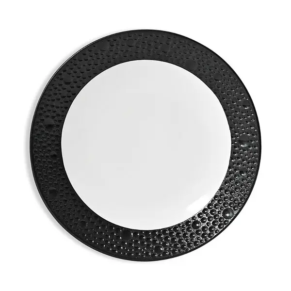 Bernardaud Ecume Gourmet Dish, Set Of 4 - Black - White