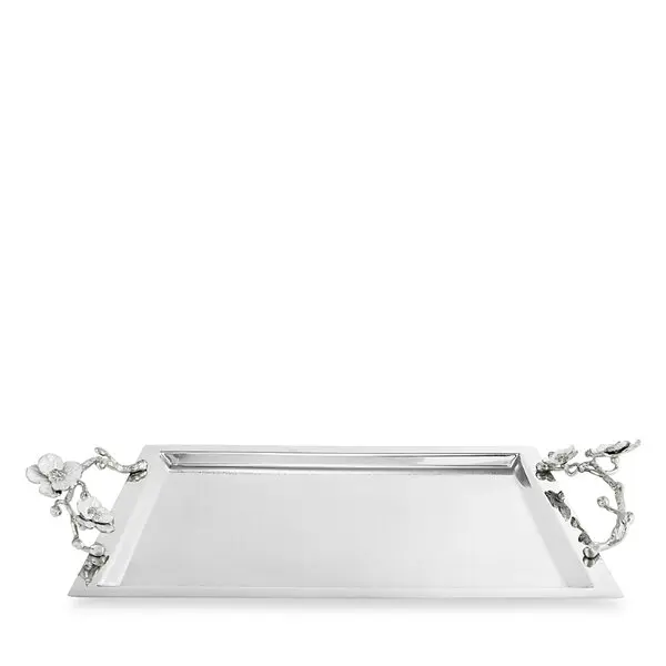 Michael Aram Silver Orchid Large Tray - No Color