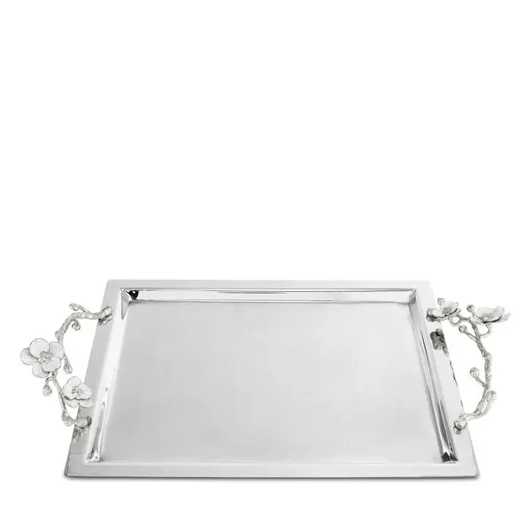 Michael Aram Silver Orchid Large Tray