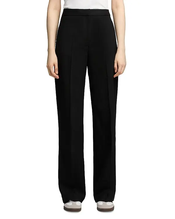ARGENT Wide Leg Trousers - Black