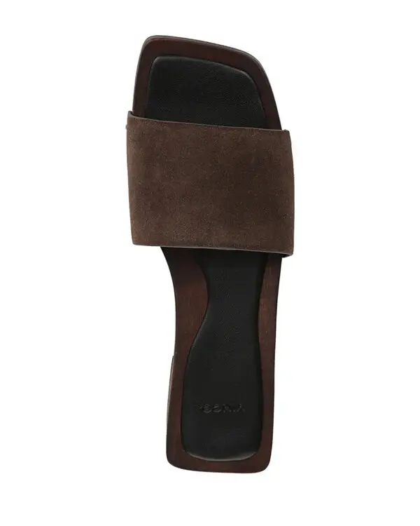 Vince Barbara Sandals - Dark Mocha