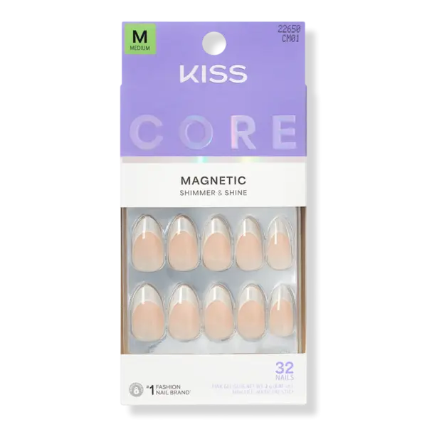 Kiss Core Magnetic Medium Almond Press On Nails - Patchouli