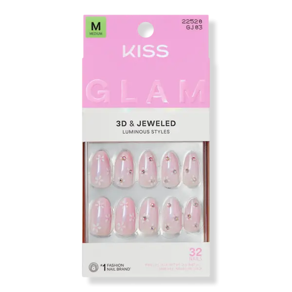 Kiss Glam Jeweled Press On Nails - Breeze Of Bliss