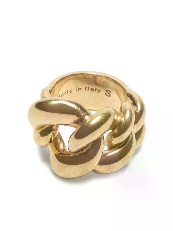 Acne Studios Chain-link Ring - Gold