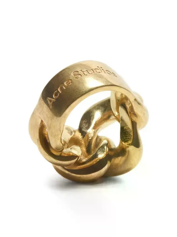 Acne Studios Chain-link Ring - Gold