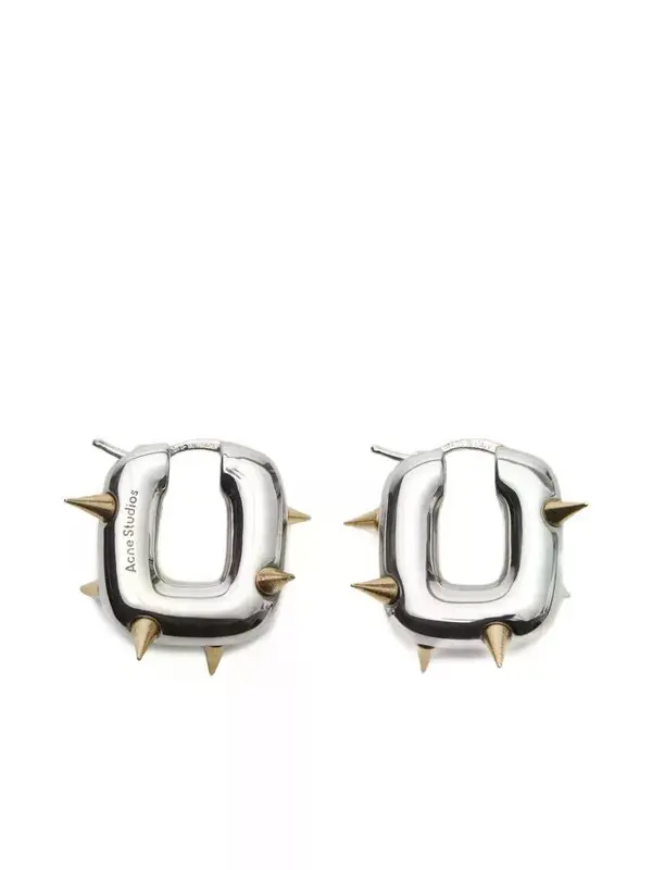 Acne Studios Spiked Earrings - Silver