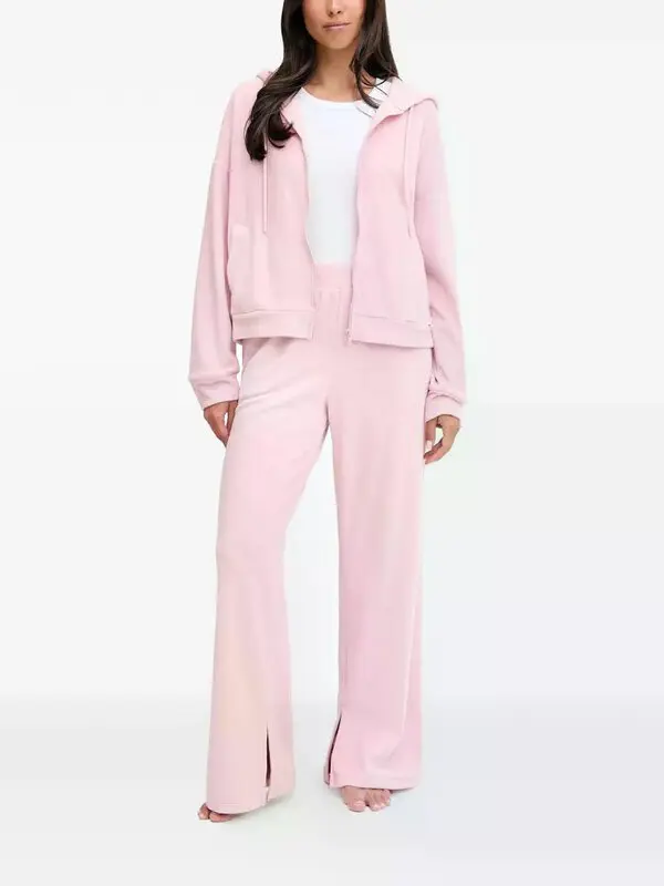 Dkny Hooded Zip-up Pyjama Set - Pink