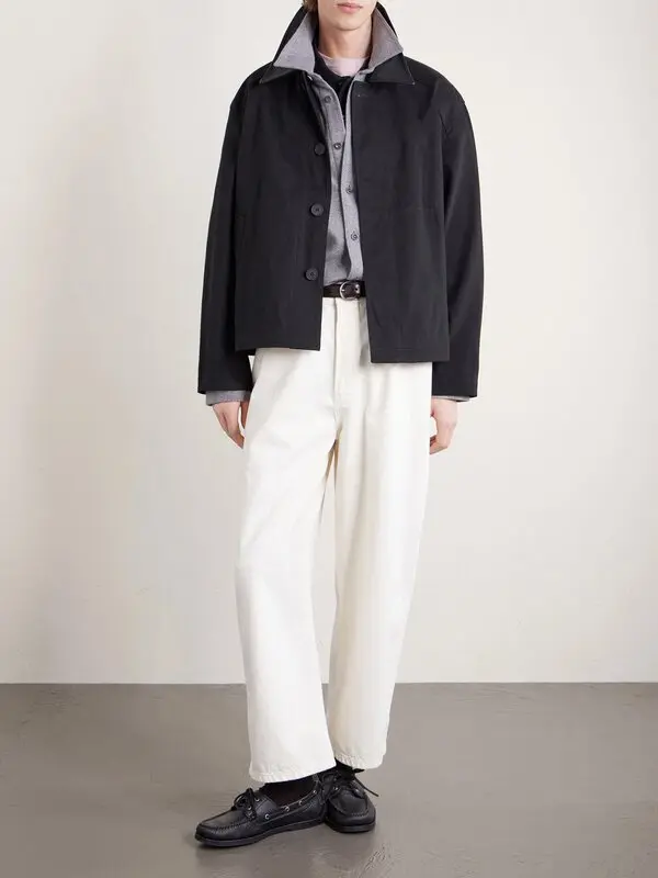 THE ELDER STATESMAN Wool, Silk And Cashmere-blend Overshirt - Gray