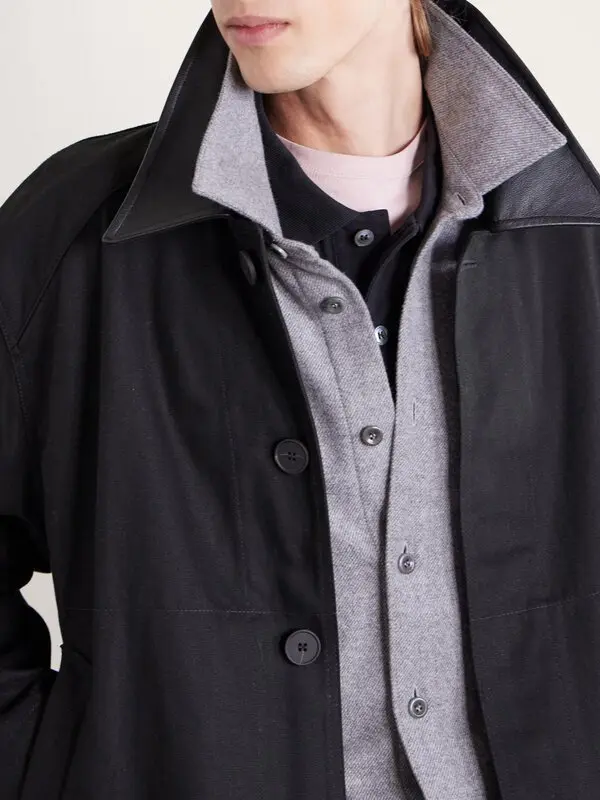 THE ELDER STATESMAN Wool, Silk And Cashmere-blend Overshirt - Gray