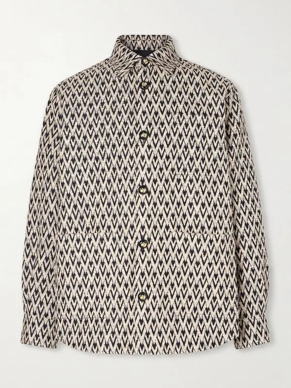 Valentino Garavani Cotton-blend Jacquard Jacket