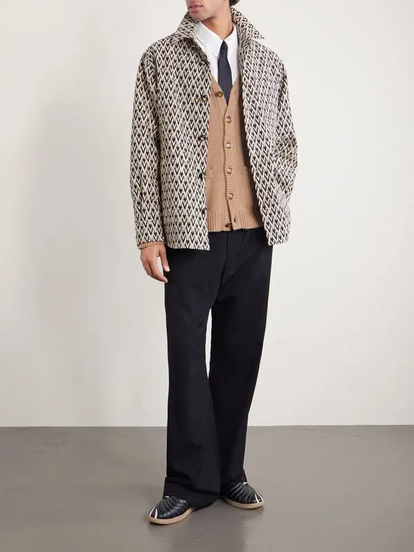 Valentino Garavani Cotton-blend Jacquard Jacket