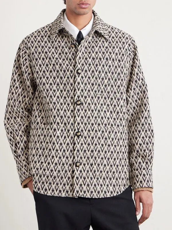 Valentino Garavani Cotton-blend Jacquard Jacket