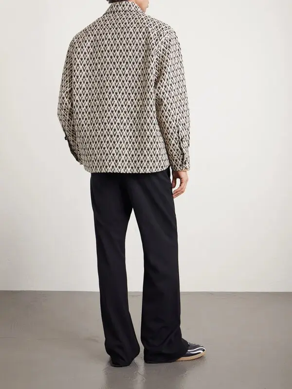 Valentino Garavani Cotton-blend Jacquard Jacket