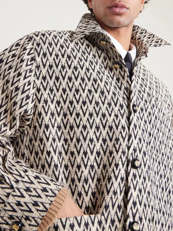 Valentino Garavani Cotton-blend Jacquard Jacket