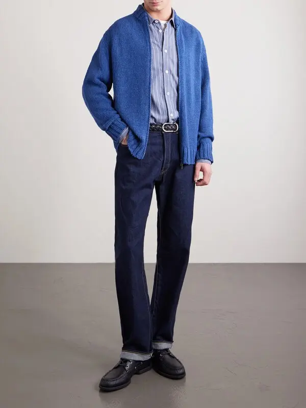 Barena Venezia Linen-blend Zip-up Cardigan