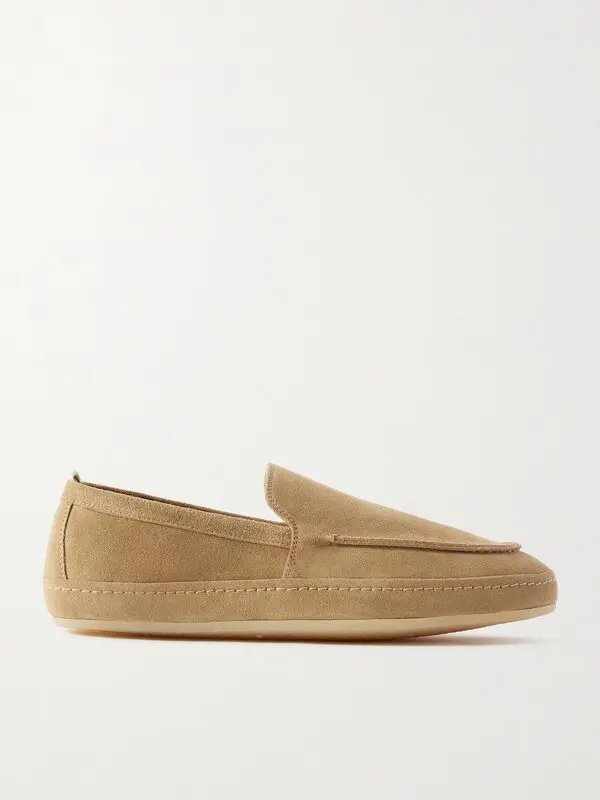 Officine Creative Line 001 Suede Loafers - Neutrals