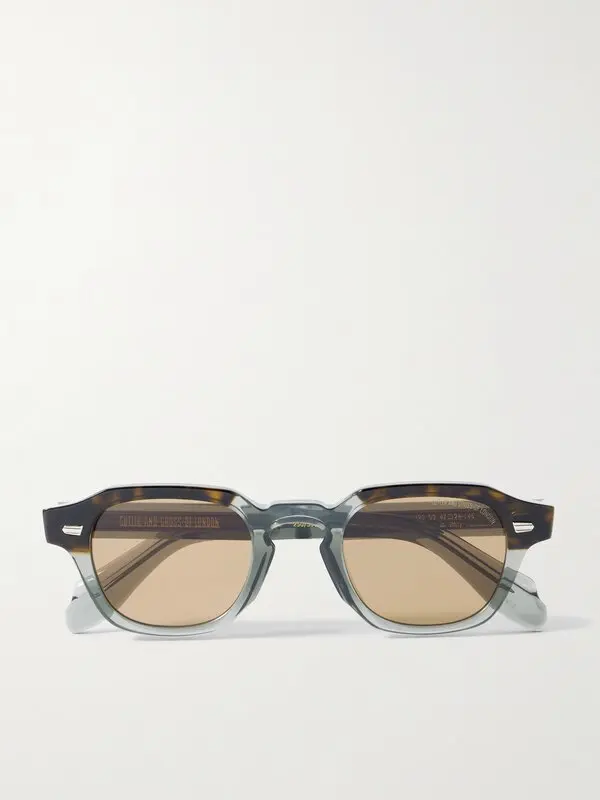 CUTLER AND GROSS 1420 Rectangle-frame Sunglasses - Tortoiseshell