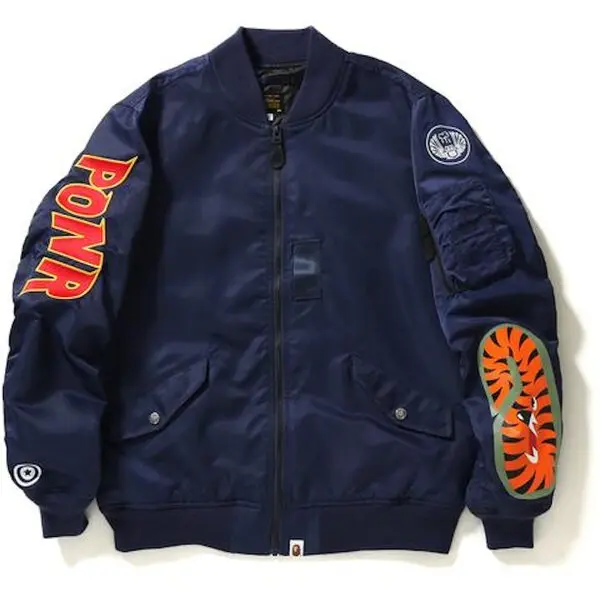 BAPE Light Weight Shark Ma1 - Navy Blue