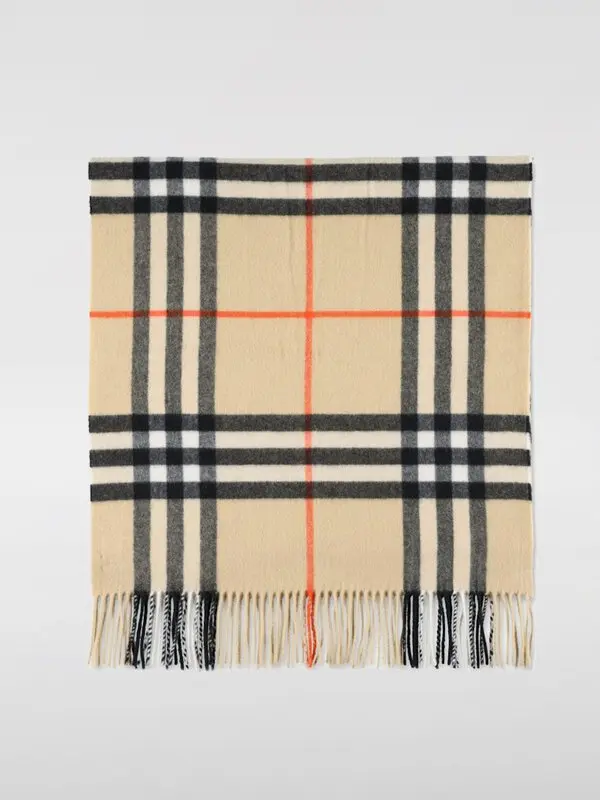 Burberry Washed Giant Check Scarf - Sand