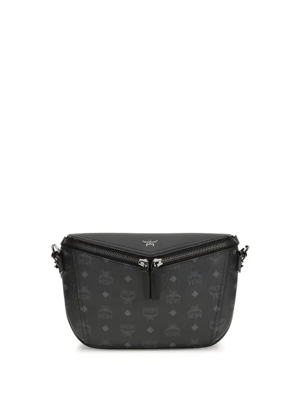 Mcm Diamant 3d Small Fanny Pack - Black