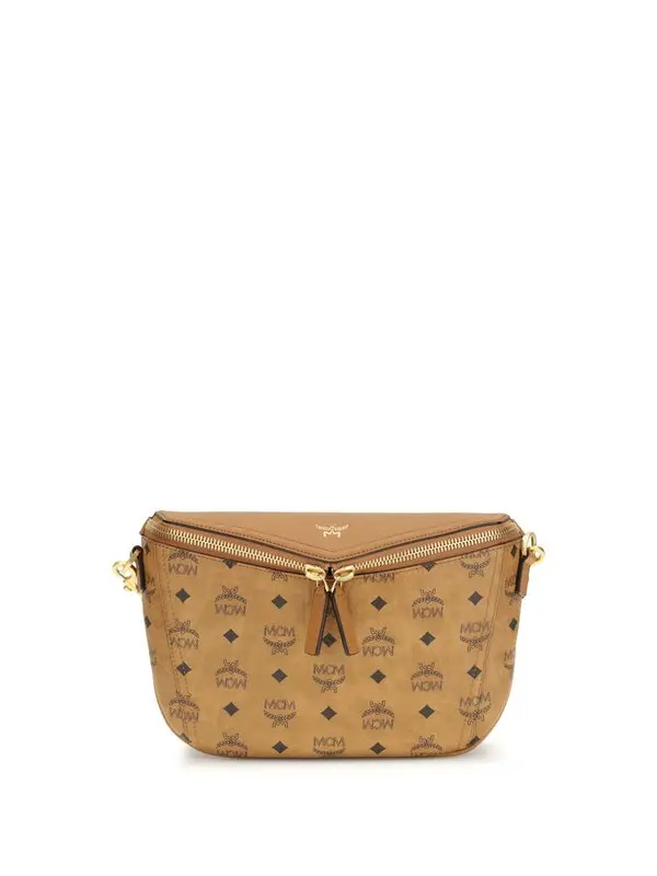 Mcm Diamant 3d Small Fanny Pack - Beige