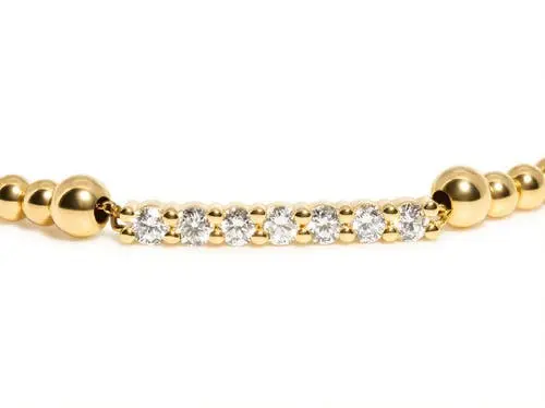 ZARUX Sphereglow Diamond Beaded Bracelet