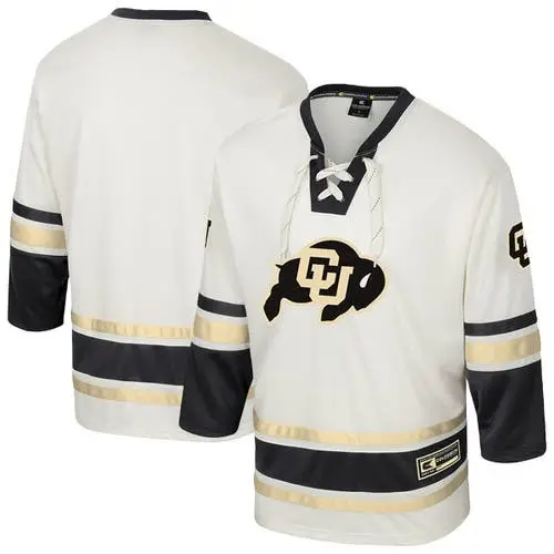 COLOSSEUM Colorado Buffaloes Puck Proud Fashion Hockey Jersey - Cream