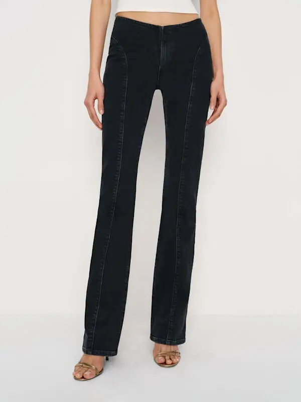 REFORMATION Elora Super Stretch Low Rise Bootcut Jeans