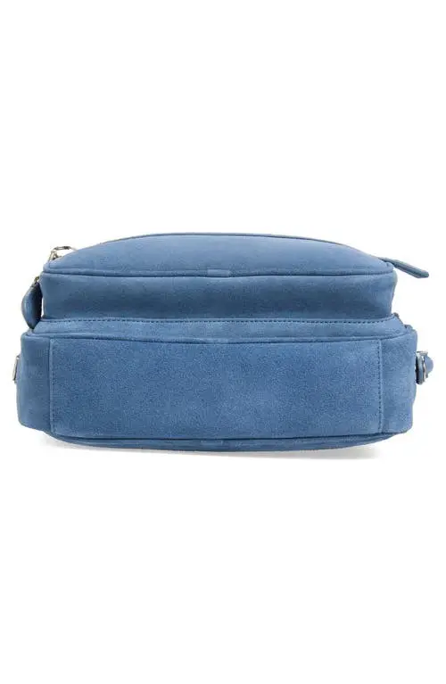 Acne Studios Camero Party Suede Shoulder Bag - Denim Blue
