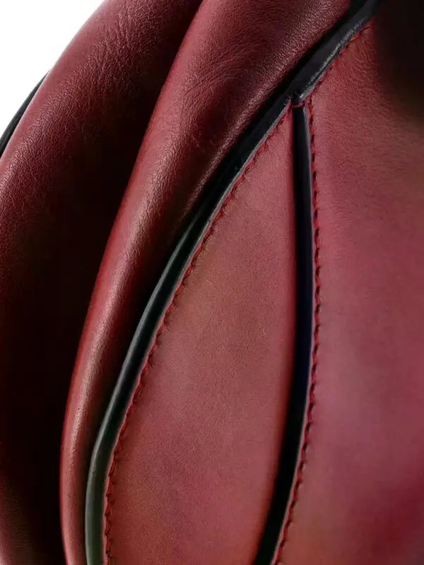 Dior Saddle Handbag Leather Mini Shoulder Bag - Red