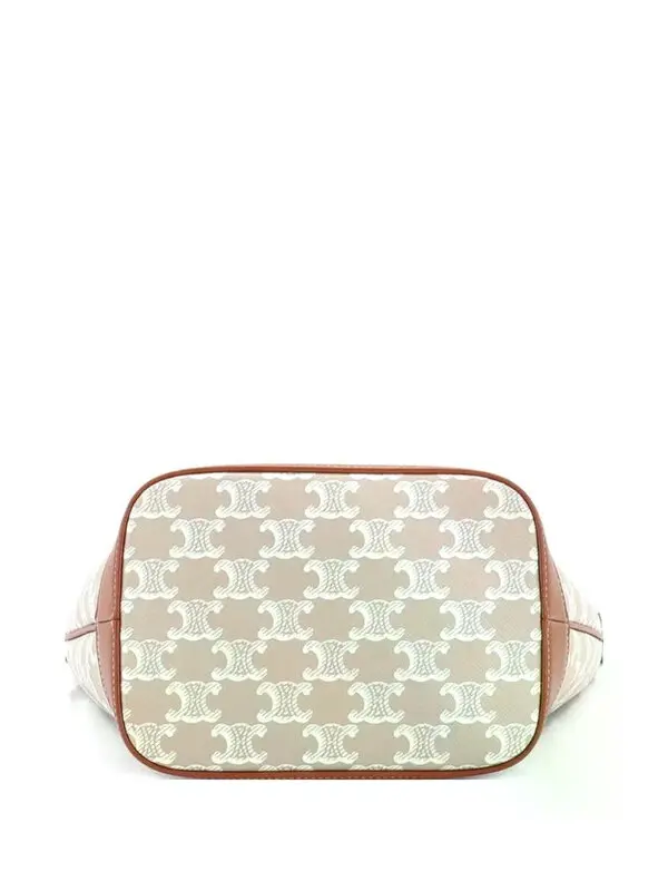 Celine Triomphe Coated Canvas Small Bucket Bag