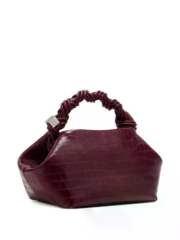 GANNI Twisted-handle Tote Bag - Red
