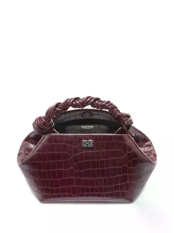 GANNI Twisted-handle Tote Bag - Red