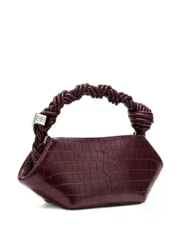 GANNI Mini Twisted-handle Tote Bag - Red