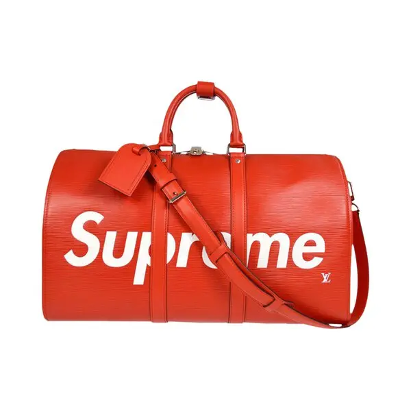 LOUIS VUITTON X Supreme Keepall Bandouliere - Red
