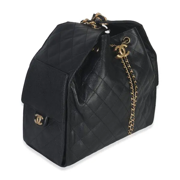 Chanel Quilted Caviar 25 Hobo