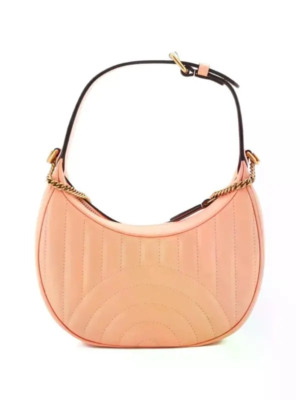 Gucci Gg Marmont Half Moon Matelasse Leather Mini Hobo Bag