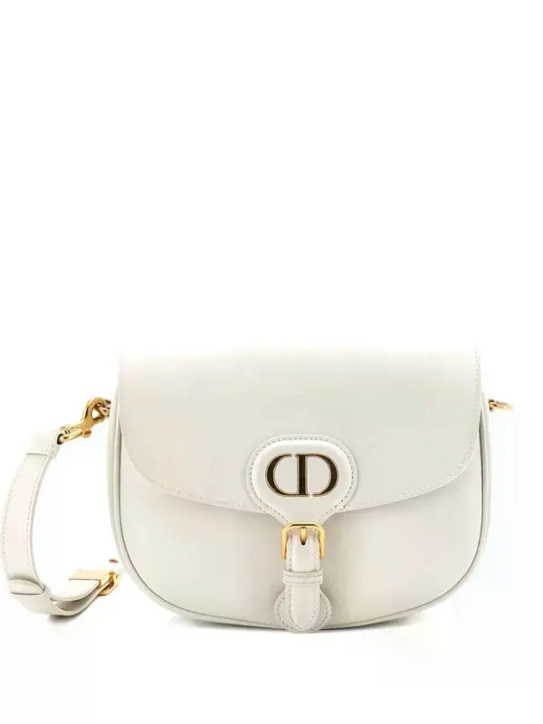 Dior Bobby Flap Bag Leather Medium - White