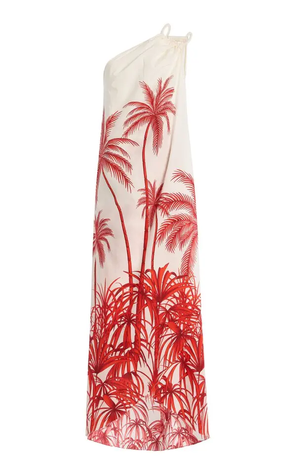 ANDRES OTALORA Sin Disimulo One-shoulder Maxi Dress - Red