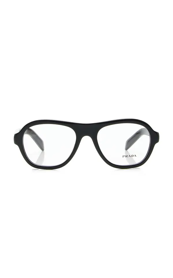 Prada Round-frame Acetate Eyeglasses - Black