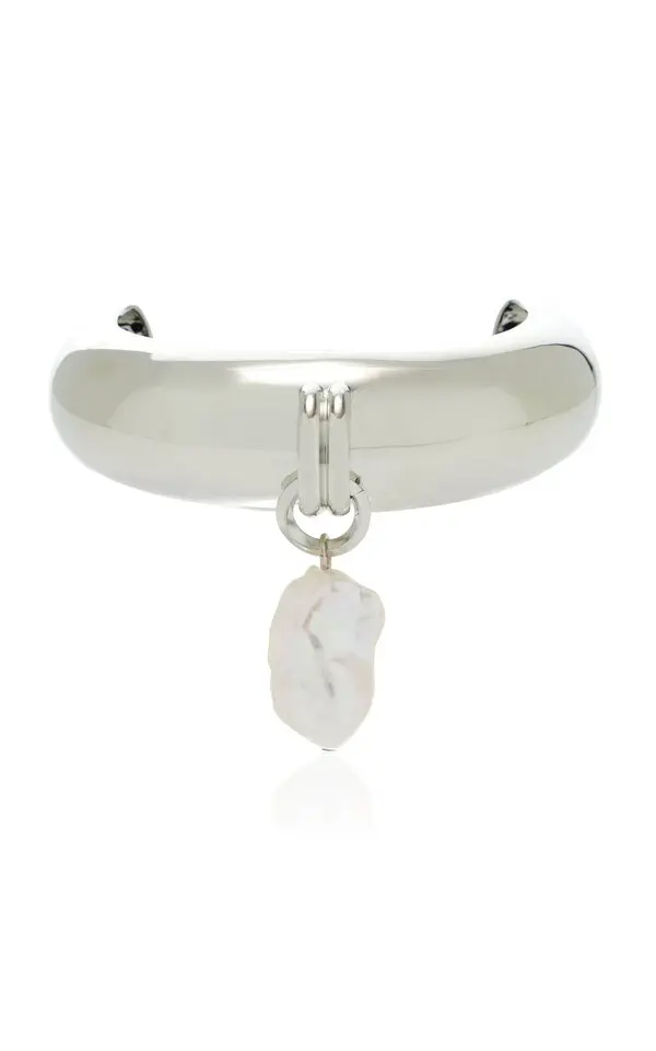 LELET NY Pearl Arch Pony Cuff - Silver