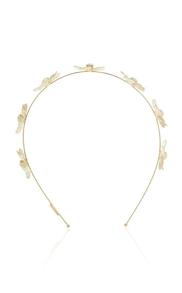 LELET NY Eden Floral Headband - Gold