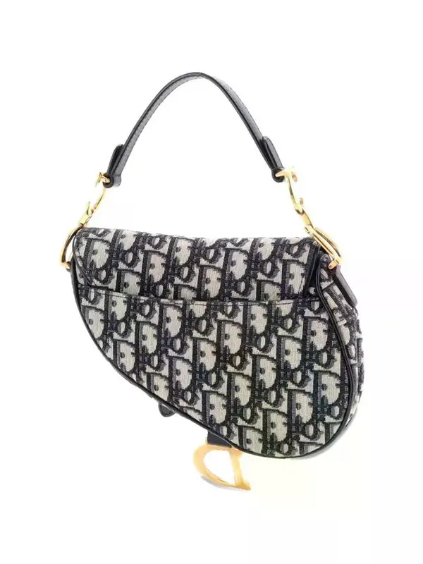 Dior Saddle Handbag Oblique Canvas Mini Shoulder Bag - Blue