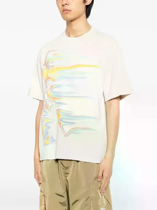 WARMAN Cotton Printed T-shirt