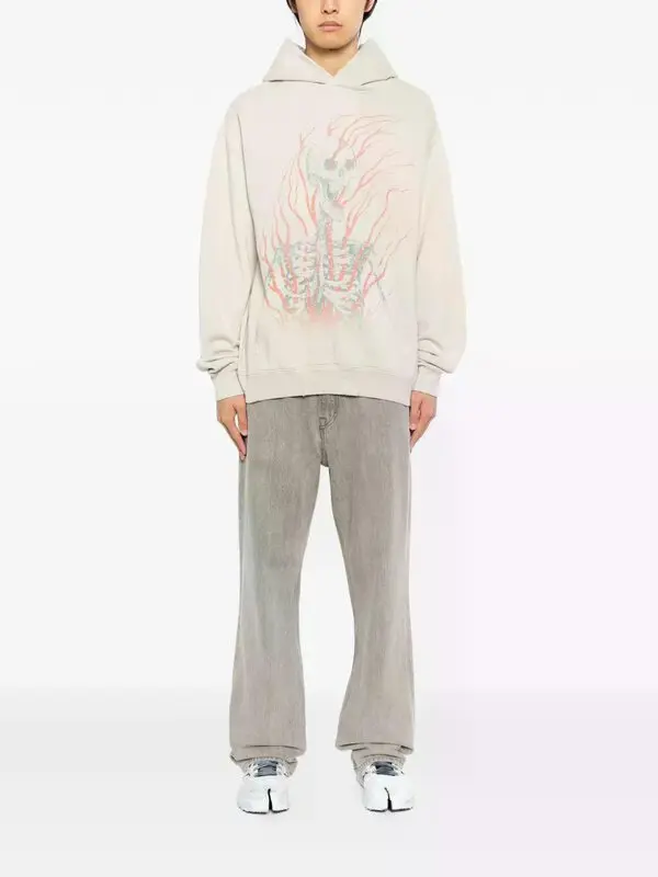 WARMAN Graphic Print Hoodie