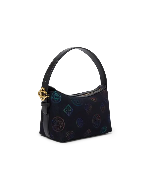 Casablanca Denim Heatmap Logo Shoulder Bag