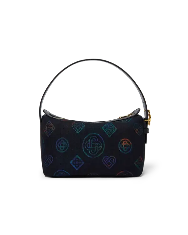 Casablanca Denim Heatmap Logo Shoulder Bag